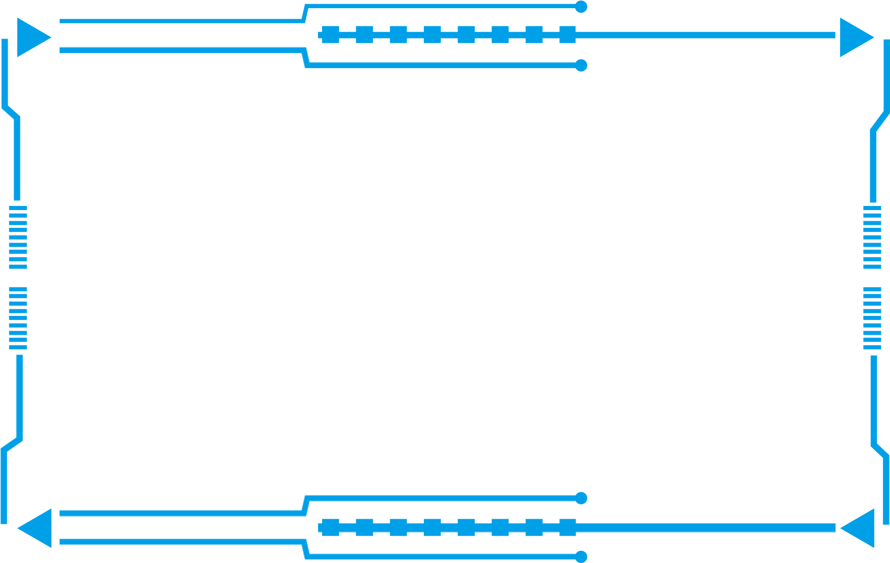 Technology Border Blue Simple Lines Png And Psd - Diagram (2000x2000 ...