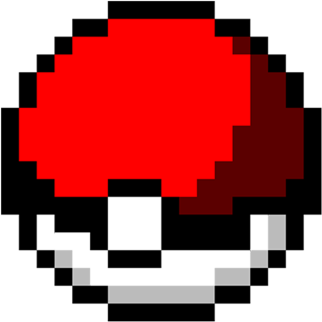 Download Pok Ball Pixel Art - Pokemon Ball Pixel Png | Transparent PNG ...