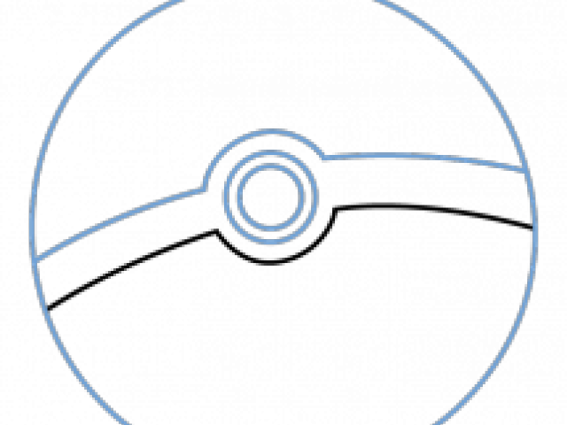 Drawn Pokeball Transparent - Circle (640x480), Png Download