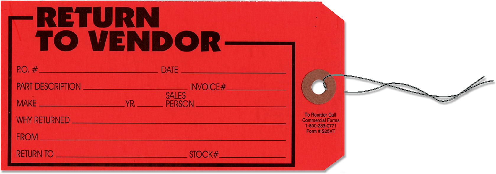 Tags With Wires Return To Vendor - Parallel (1760x660), Png Download