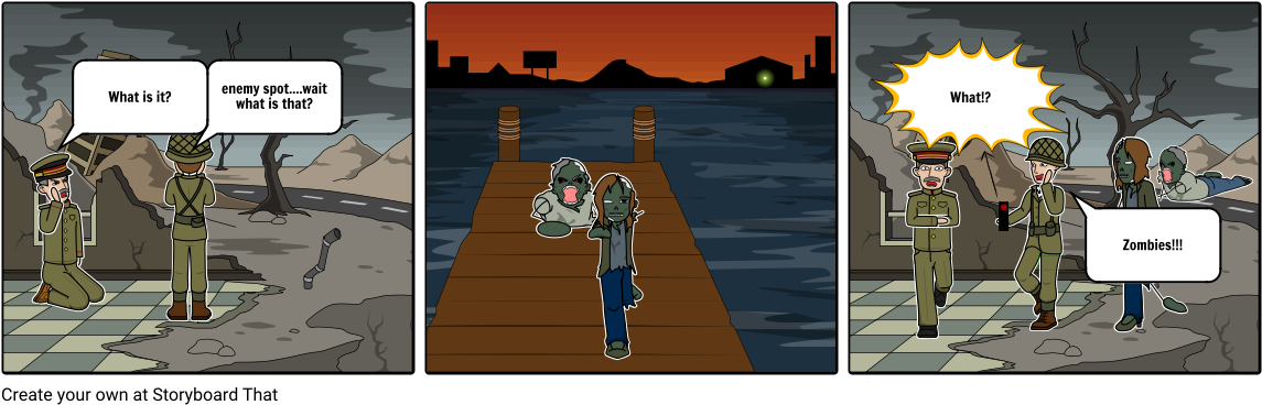 An Undead Surprise - Cartoon (1164x385), Png Download