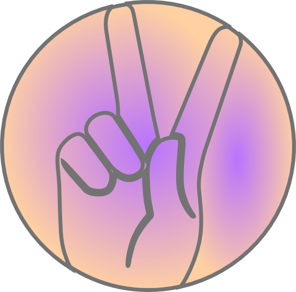 Download Peace Hand Sign Clip Artpeace Sign Hand Png - Circle ...