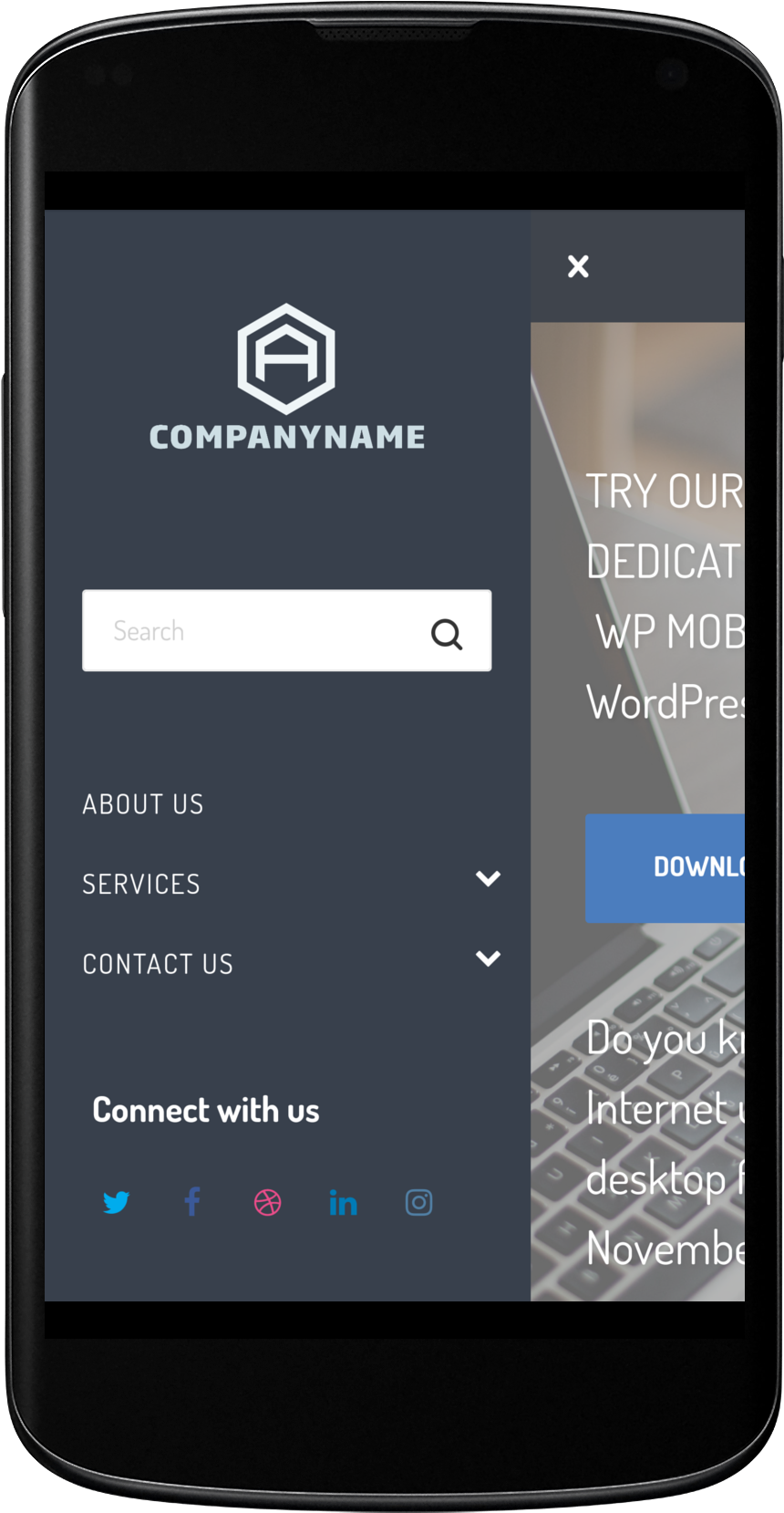 Left Menu Demo - Iphone (2000x2000), Png Download