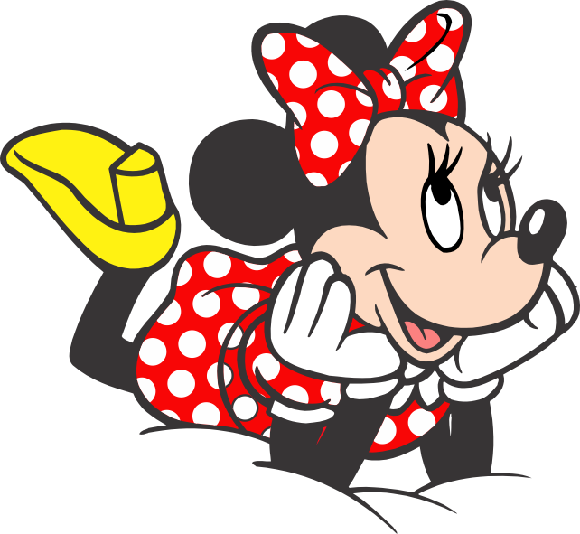 Minnie Vermelha - Mickey Mouse Dan Minnie Mouse Merah (642x591), Png ...