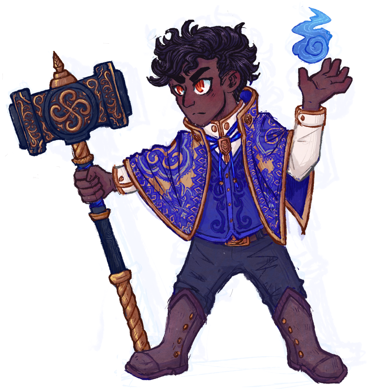 Evren Kas, Rogue/cleric - Cartoon (1280x1387), Png Download