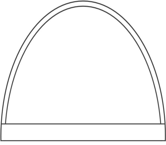 Blank Shoulder - Arch (697x600), Png Download