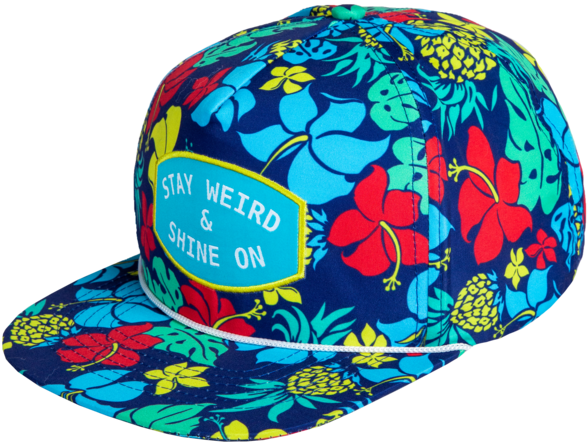 Snapback Hat Floral Print Shinesty - Baseball Cap (683x1024), Png Download