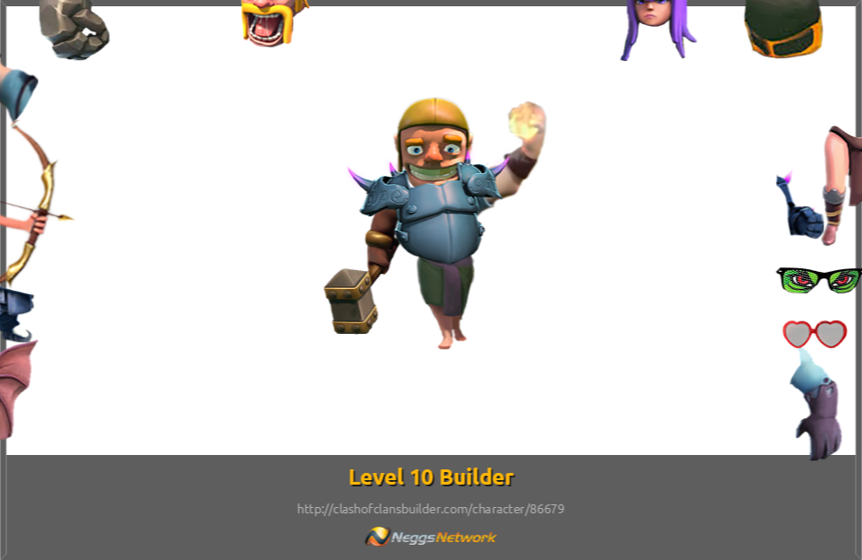 Level 10 Builder Character - Cartoon (960x624), Png Download