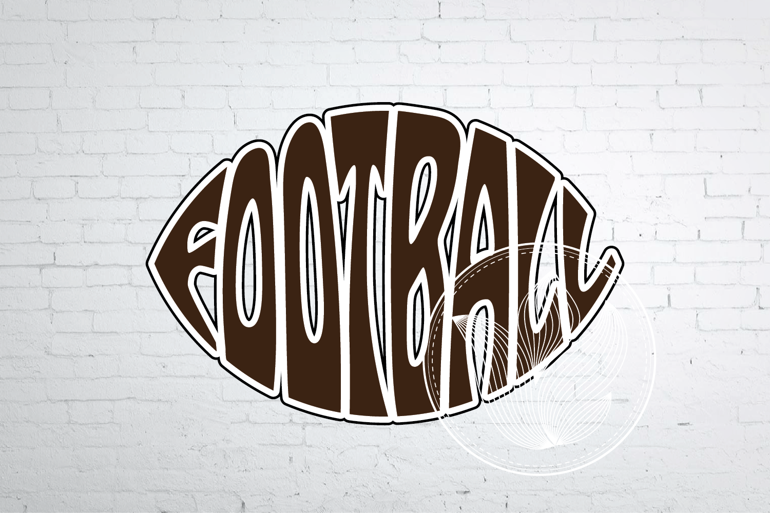 Digital Football Word Art In Oval Football Shape, Football - Dad Life ...