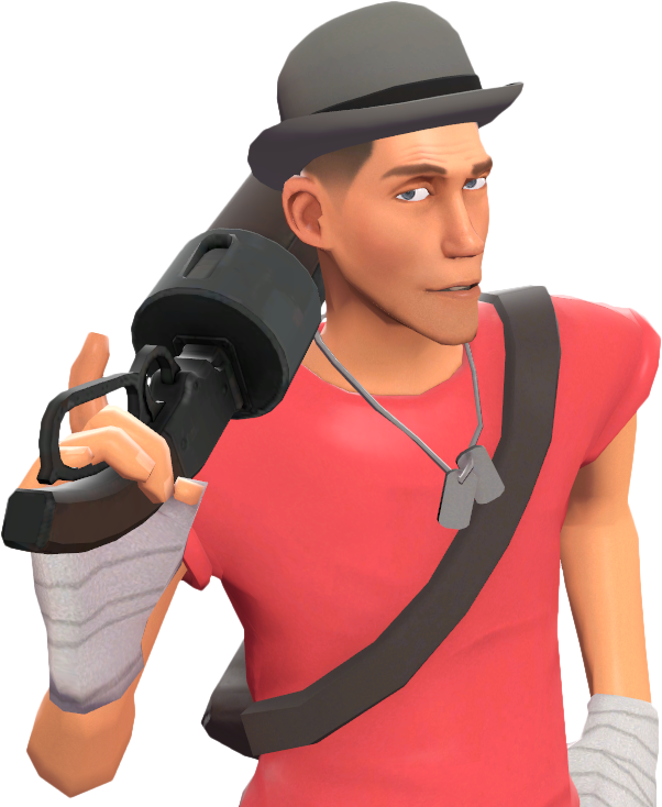 Scout With The Modest Pile Of Hat Tf2 - Scout Team Fortress 2 Png ...