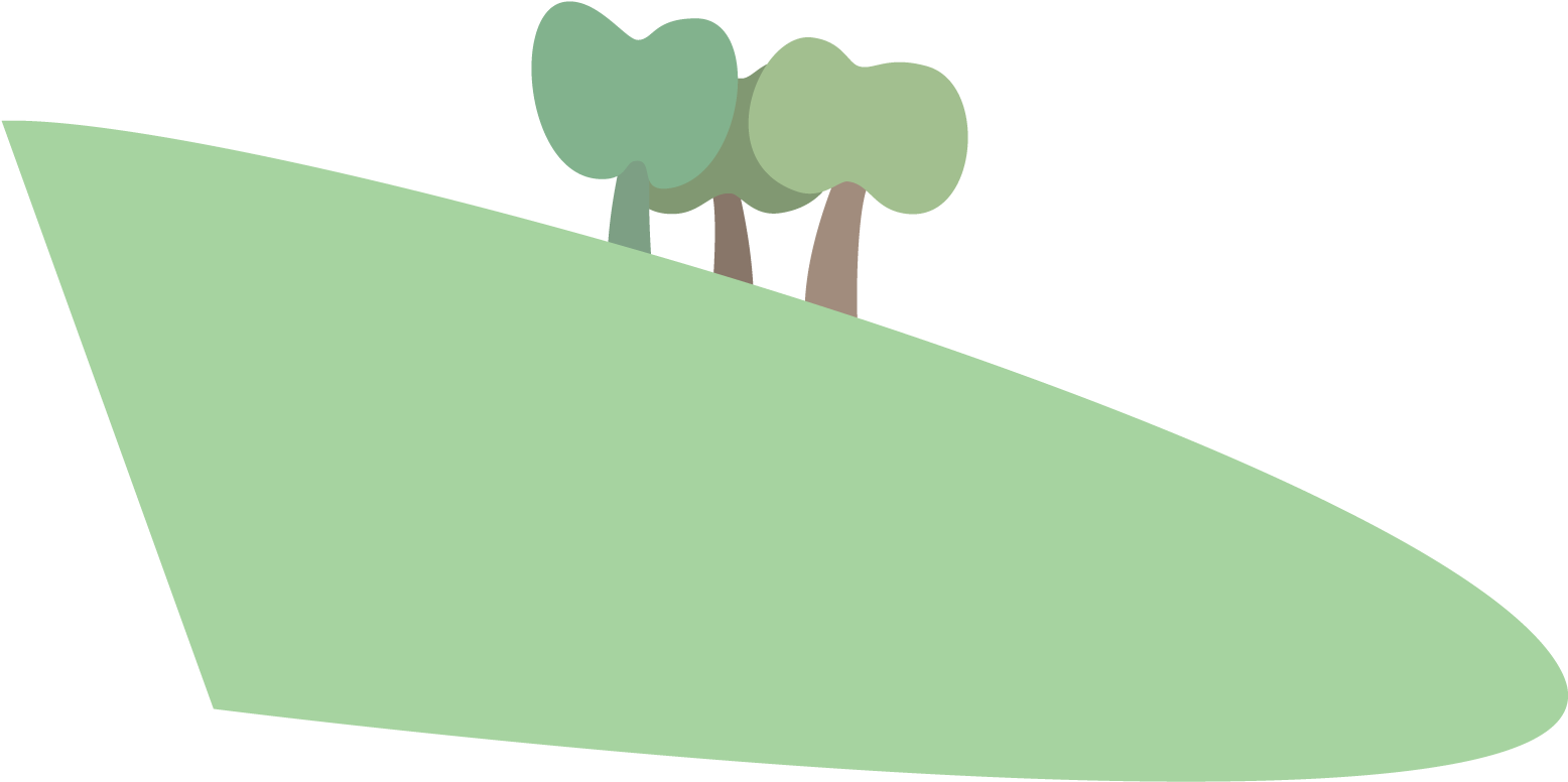 Mlp Treed Hill Svg - Hill Vector Png (1650x822), Png Download