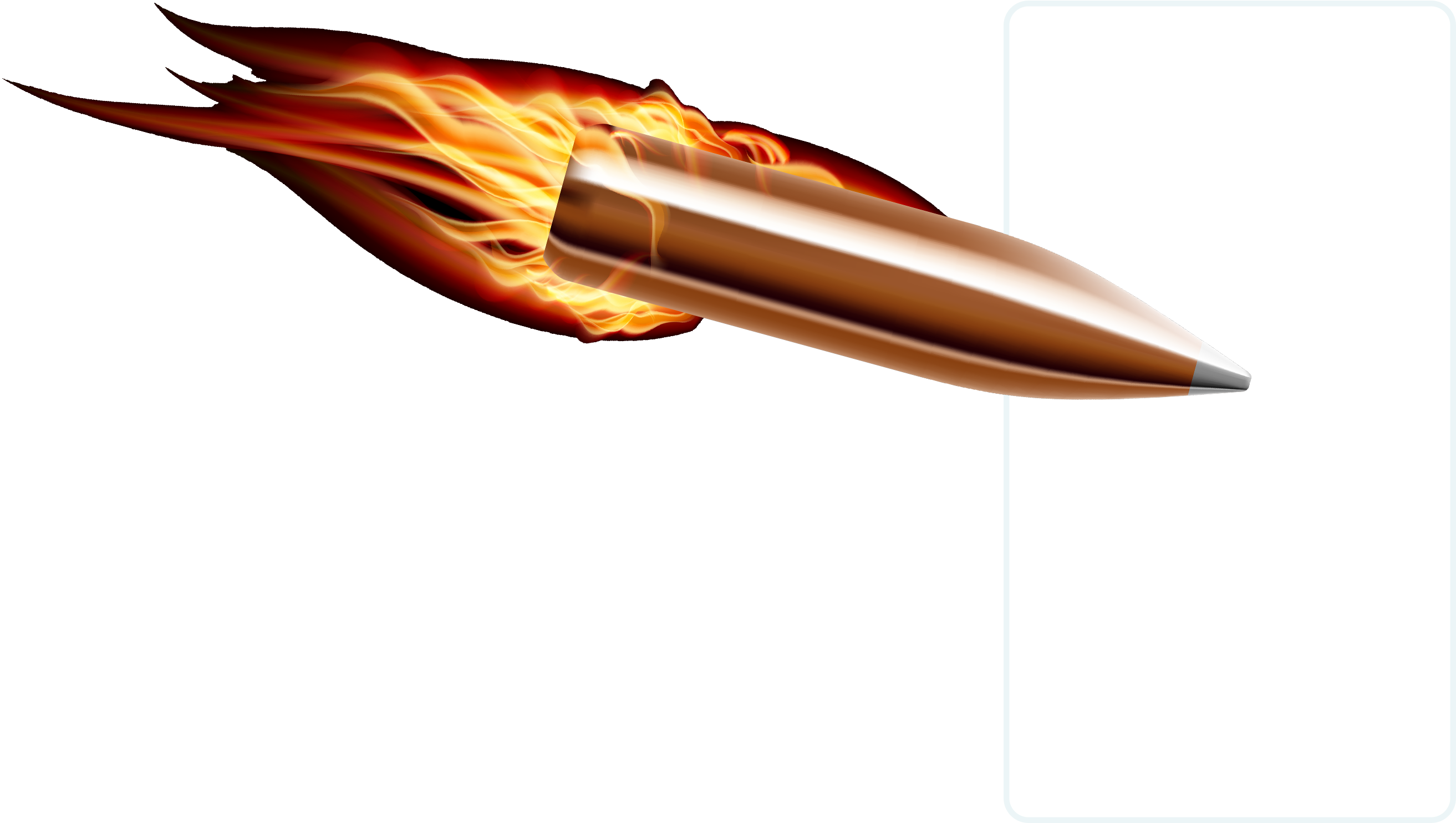 Flying Bullet Png - Bullet Png (2816x2086), Png Download