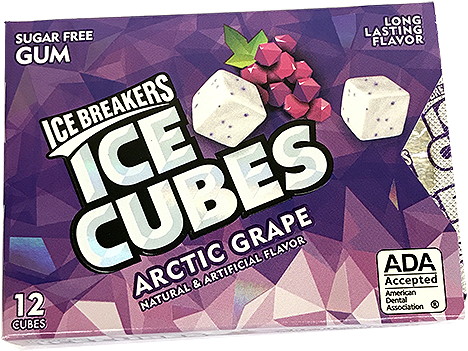 Ice Breakers Ice Cubes Arctic Grape Sugar Free Gum - Ice Breakers Ice ...