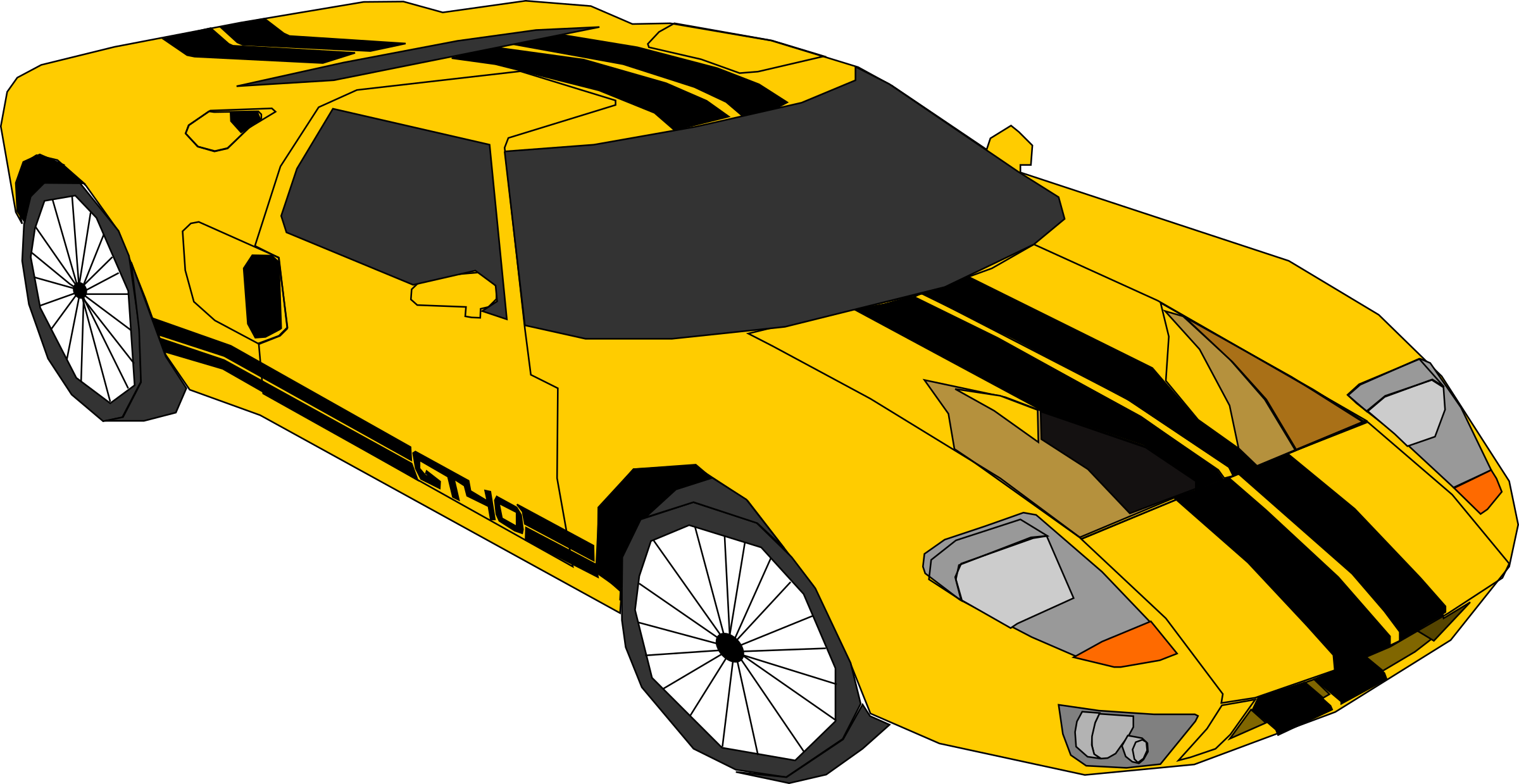 28 Collection Of Yellow Race Car Clipart - Autos Clipart (2400x1239 ...