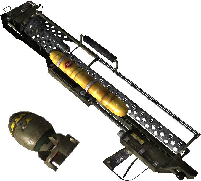 Fo3 Fatman With Nuke - Fat Man Fallout 3 (790x704), Png Download