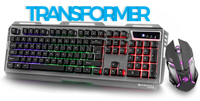 Download Keyboard & Mouse Combo - Zebronics Transformer Keyboard ...
