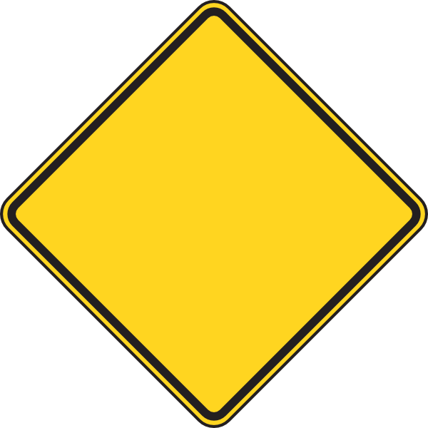 Download Yellow Stop Sign - Blank Yellow Construction Sign ...