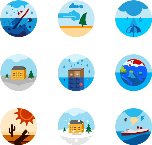 Download Disasters - Natural Disaster Icons Transparent | Transparent ...