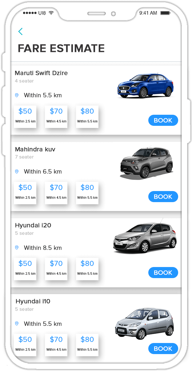 Fare Estimate - Executive Car (658x1316), Png Download