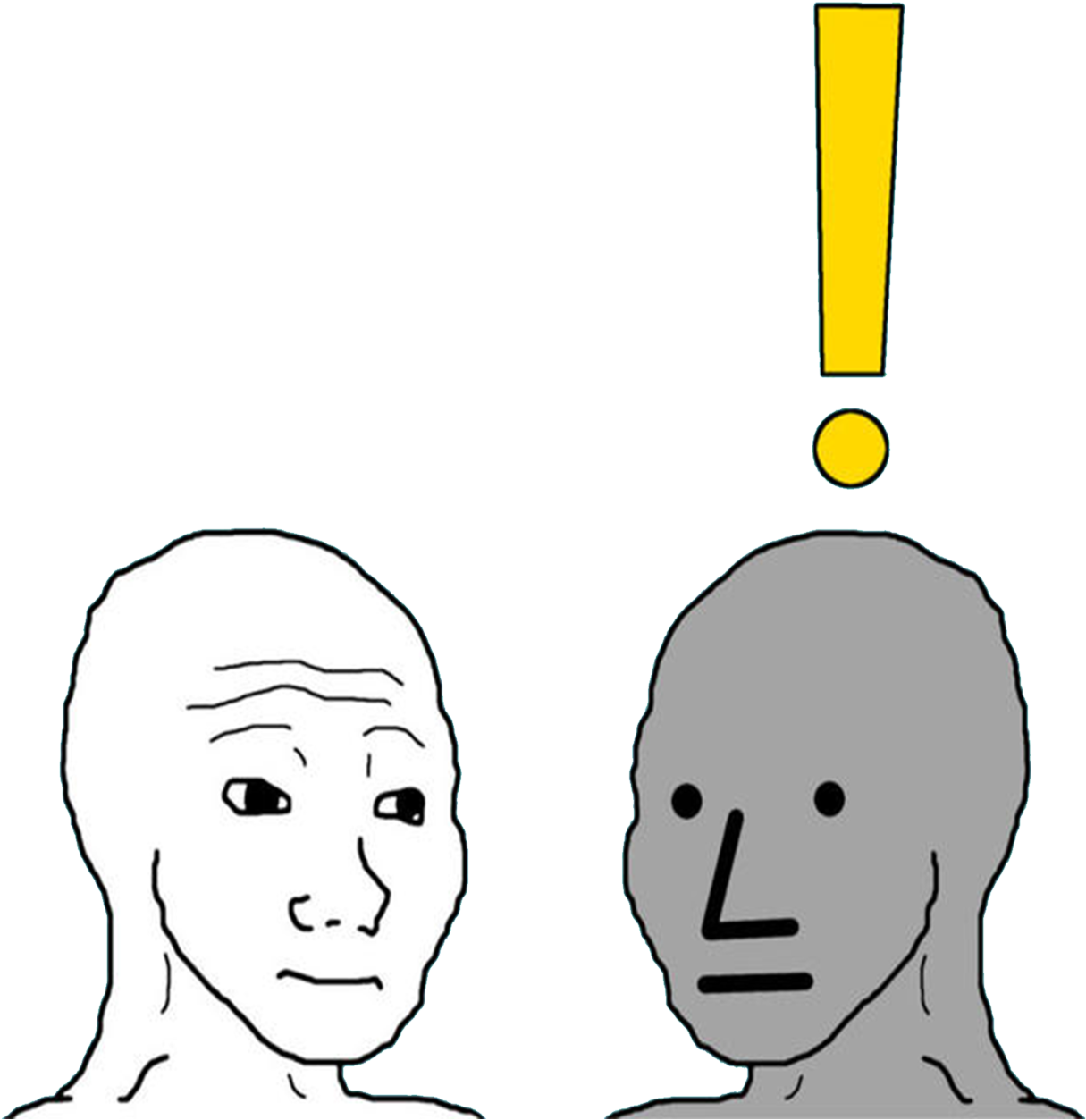 Npc Wojak Meme Home Fine Art Print Desteesignerss Artist - Know That ...