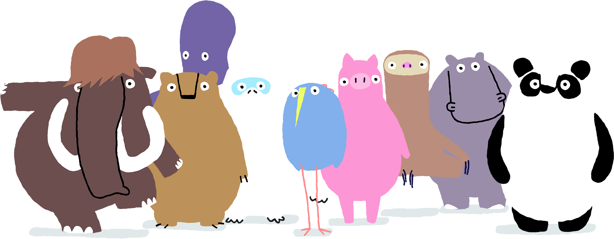 You Have Nine Animals You Can Choose From - Cartoon (2099x864), Png ...