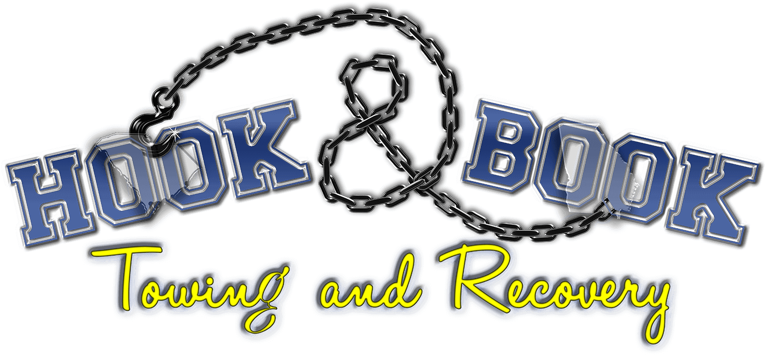 Hook And Book Logo - Towing Chain Logo (1500x697), Png Download