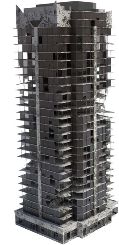 Download Destroyed Buildings Png - Destroyed Building Png | Transparent ...