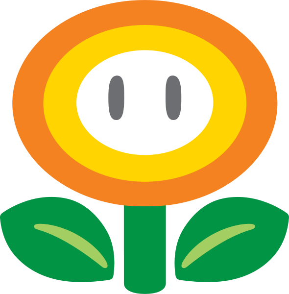 File Artwork Fire Flower Simple Svg Super Mario Wiki - Mario Fire ...