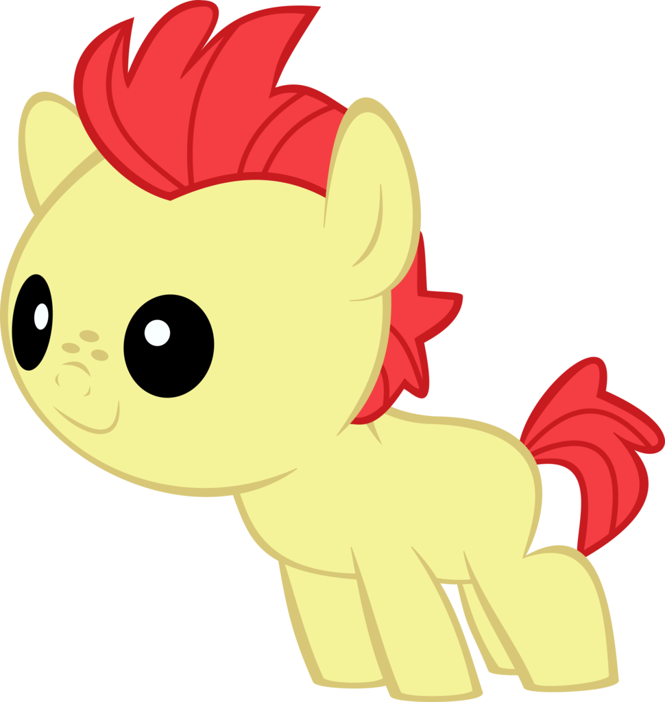 Vector Download Artist Red Baby Pony Mac Cute - Mlp Bright Mac Small ...