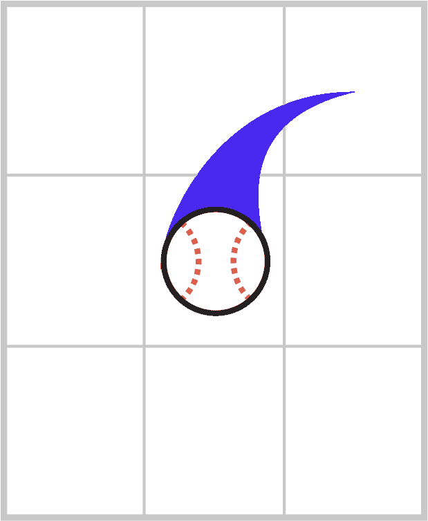Fastball Little To No Movement On The Pitch (638x775), Png Download