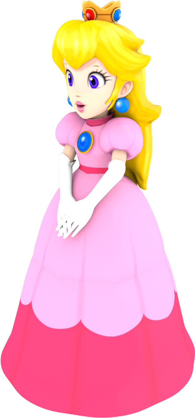 Birdorpgadventure64 Renderart Peachpose1-10001 - N64 Princess Peach ...