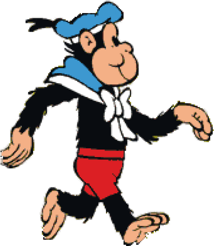 Free Png Download Choco The Chimpanzee Walking Png - Cartoon (850x842 ...
