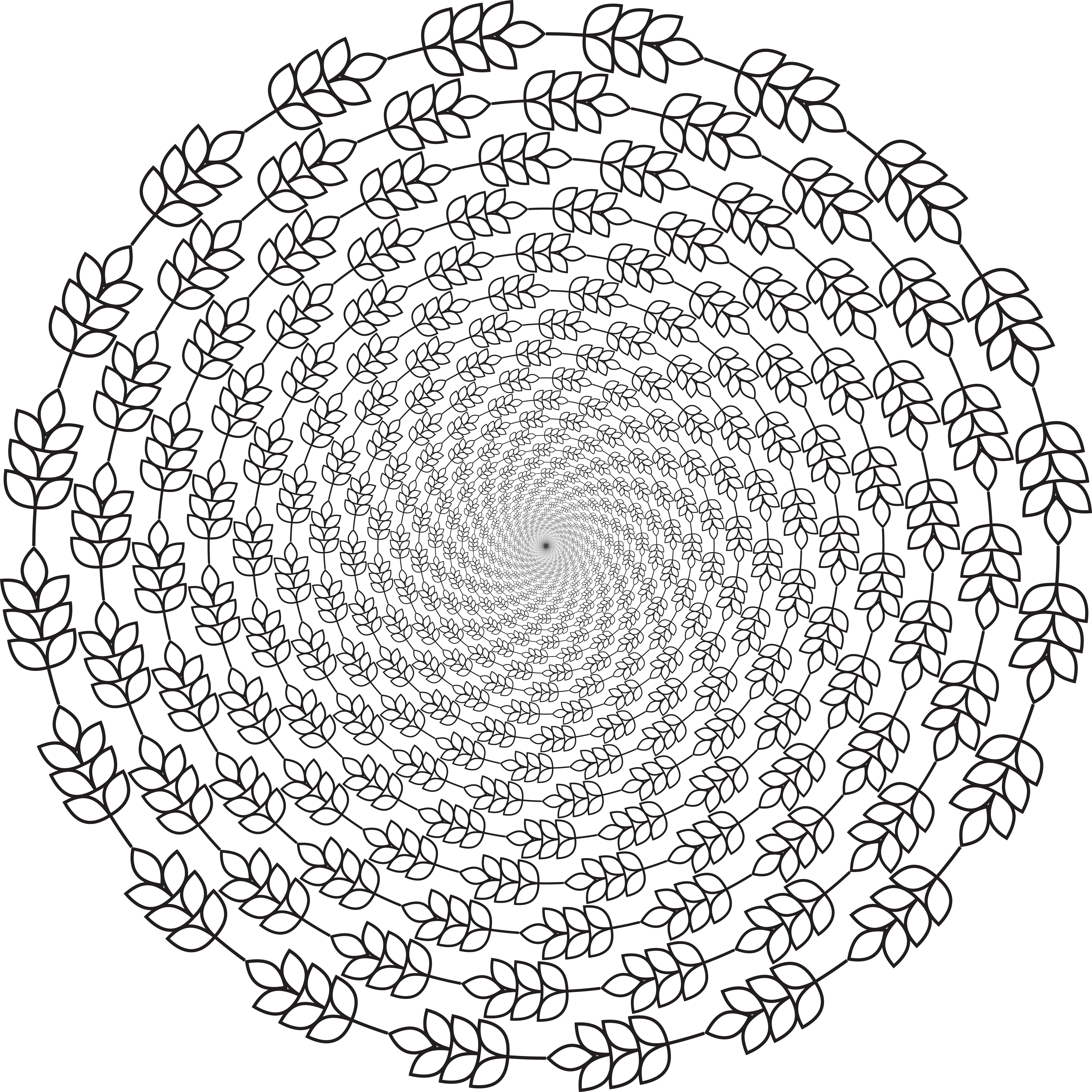 Free Of A Vortex Barley - Circle (4000x4000), Png Download