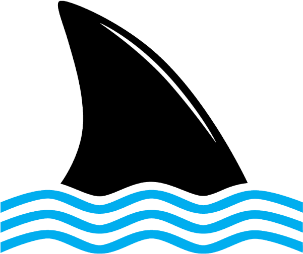 Fin - Shark Fin Clipart Transparent (600x518), Png Download