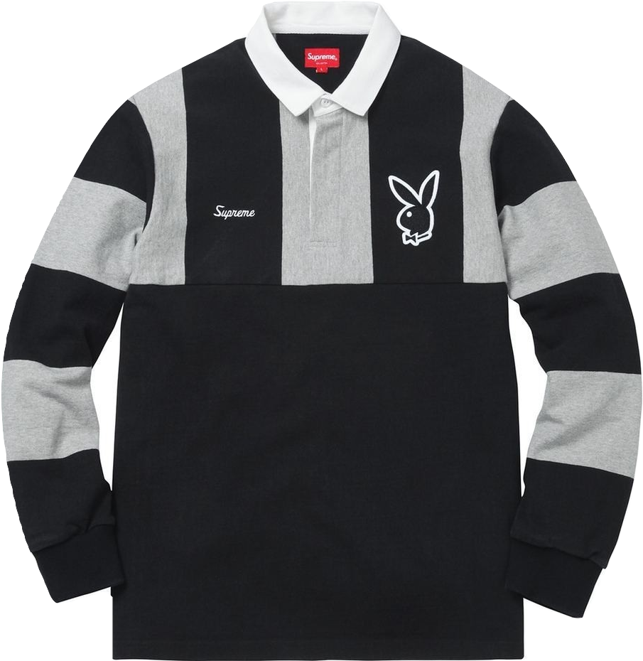 Supreme Playboy Rugby Shirt - Supreme Playboy Rugby Top (994x994), Png ...