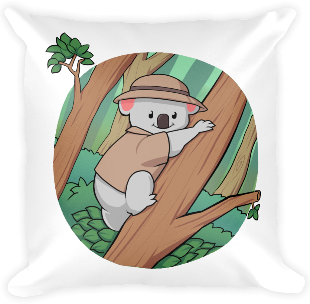 Koala Bear Pillow - Cartoon (1024x1024), Png Download