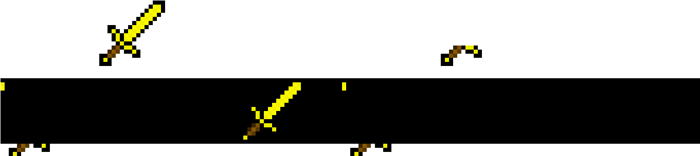 Server-icon - Minecraft Gold Sword (1360x568), Png Download