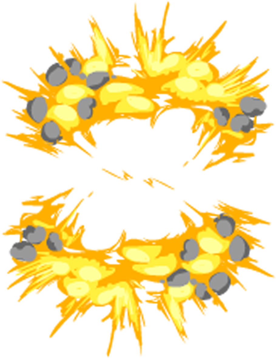 Explosion01 - Explosion05 - Illustration (1408x1200), Png Download