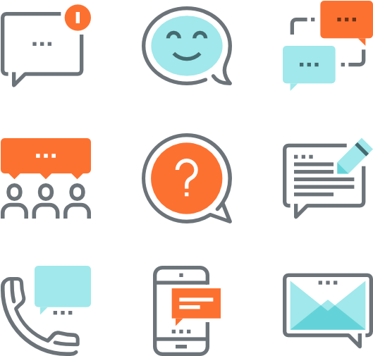 Download Message Bubbles - Icon | Transparent PNG Download | SeekPNG