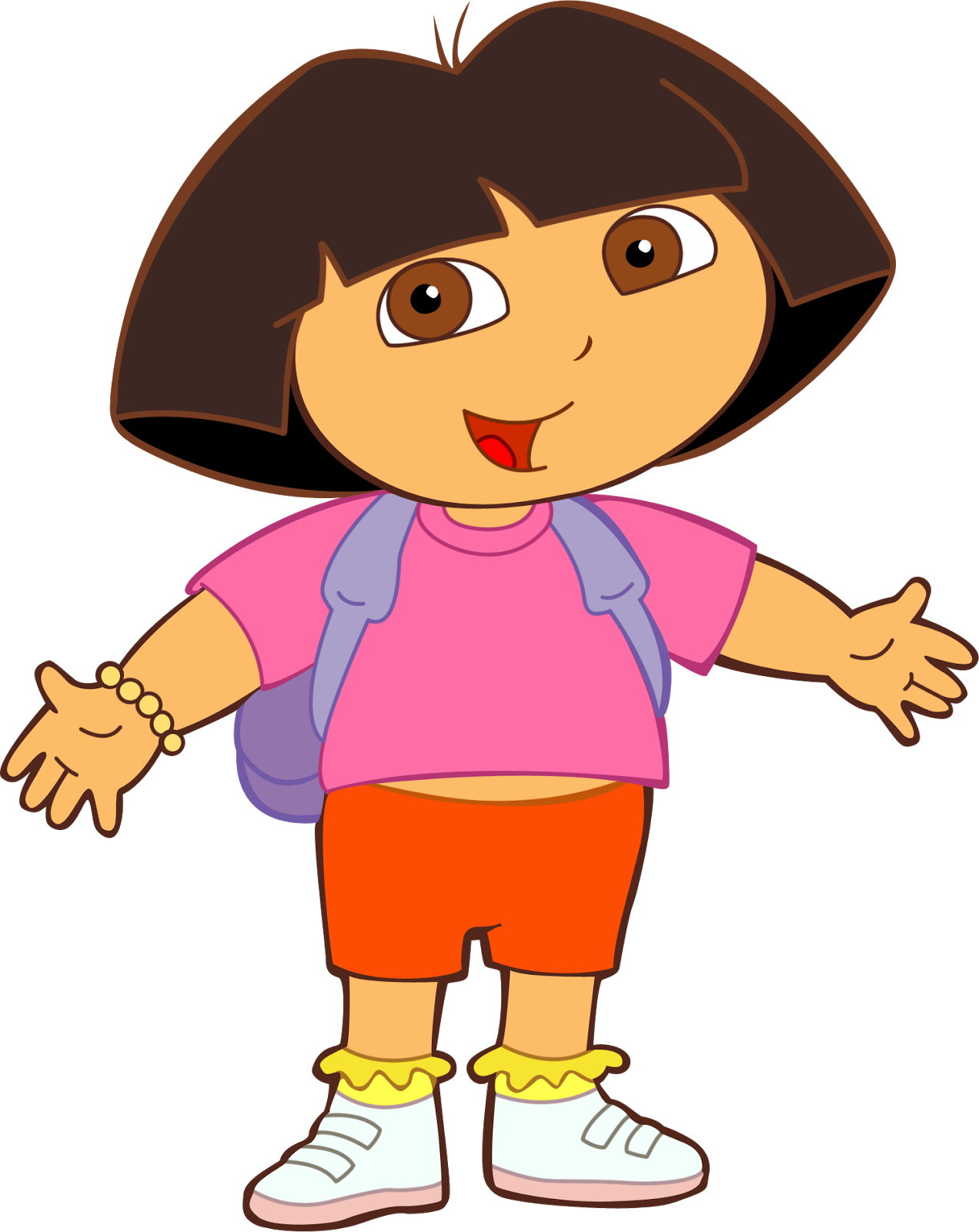 Cartoon Characters Girl - Dora The Explorer De Nada (1272x1600), Png ...