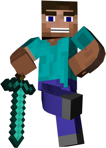 Minecraft Steve Sword - Minecraft: Minecraft Adventures - Surviving The ...