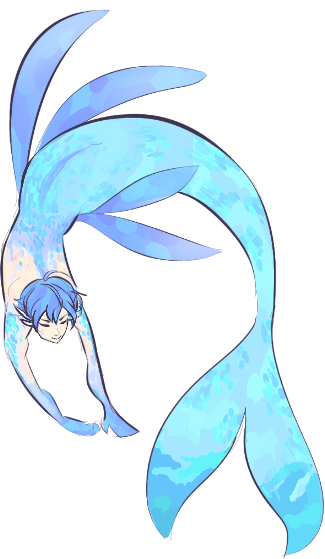 Ice Mermaid Ice Mermaid - Mermaid Transparent (500x739), Png Download