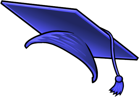 Download Graduation Cap Png - Blue Graduation Hat Clip Art ...