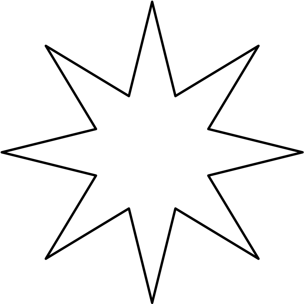 Clipart Compass Rose Drawing Clip Art Transprent Png - Eight Pointed ...