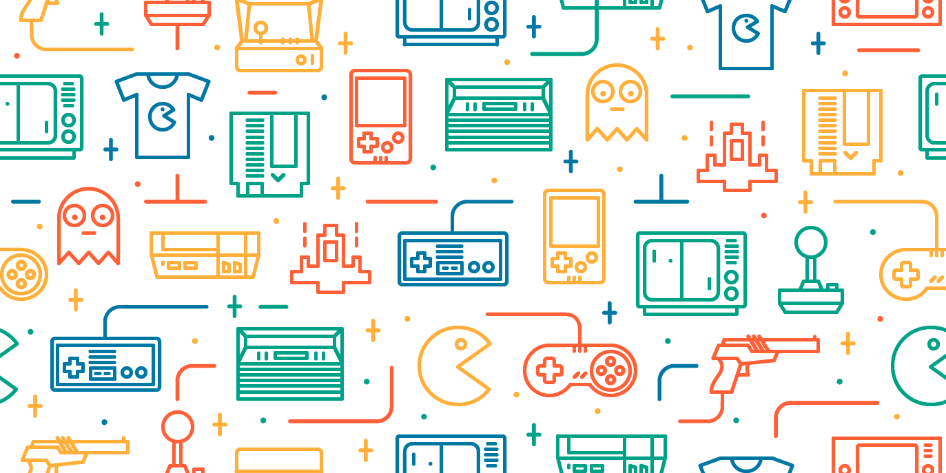 Retro Pattern (1373x687), Png Download