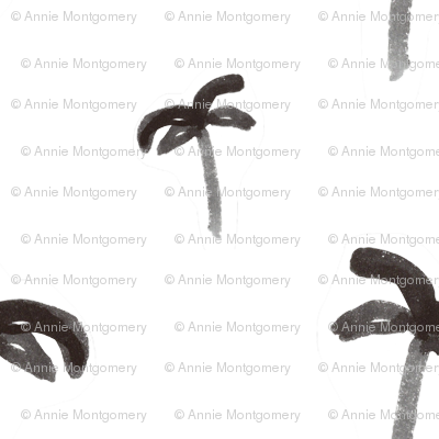 Watercolor Palm Trees - Mussel (400x400), Png Download