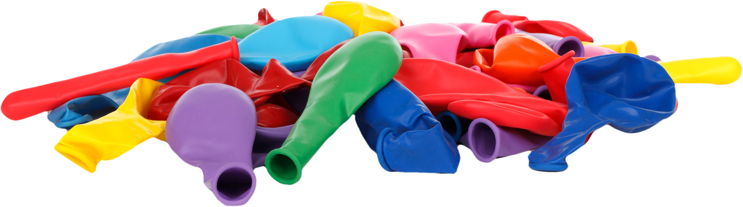 Balloons In A Packet (2544x711), Png Download