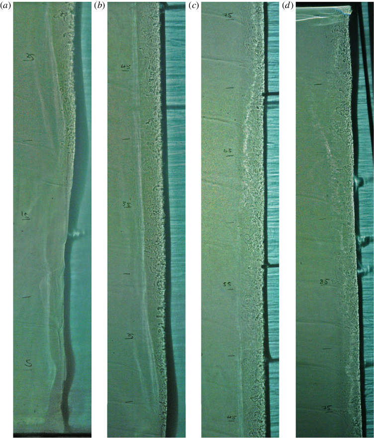 A Series Of Shadowgraph Images Showing The Ice On The - Wood (752x880 ...