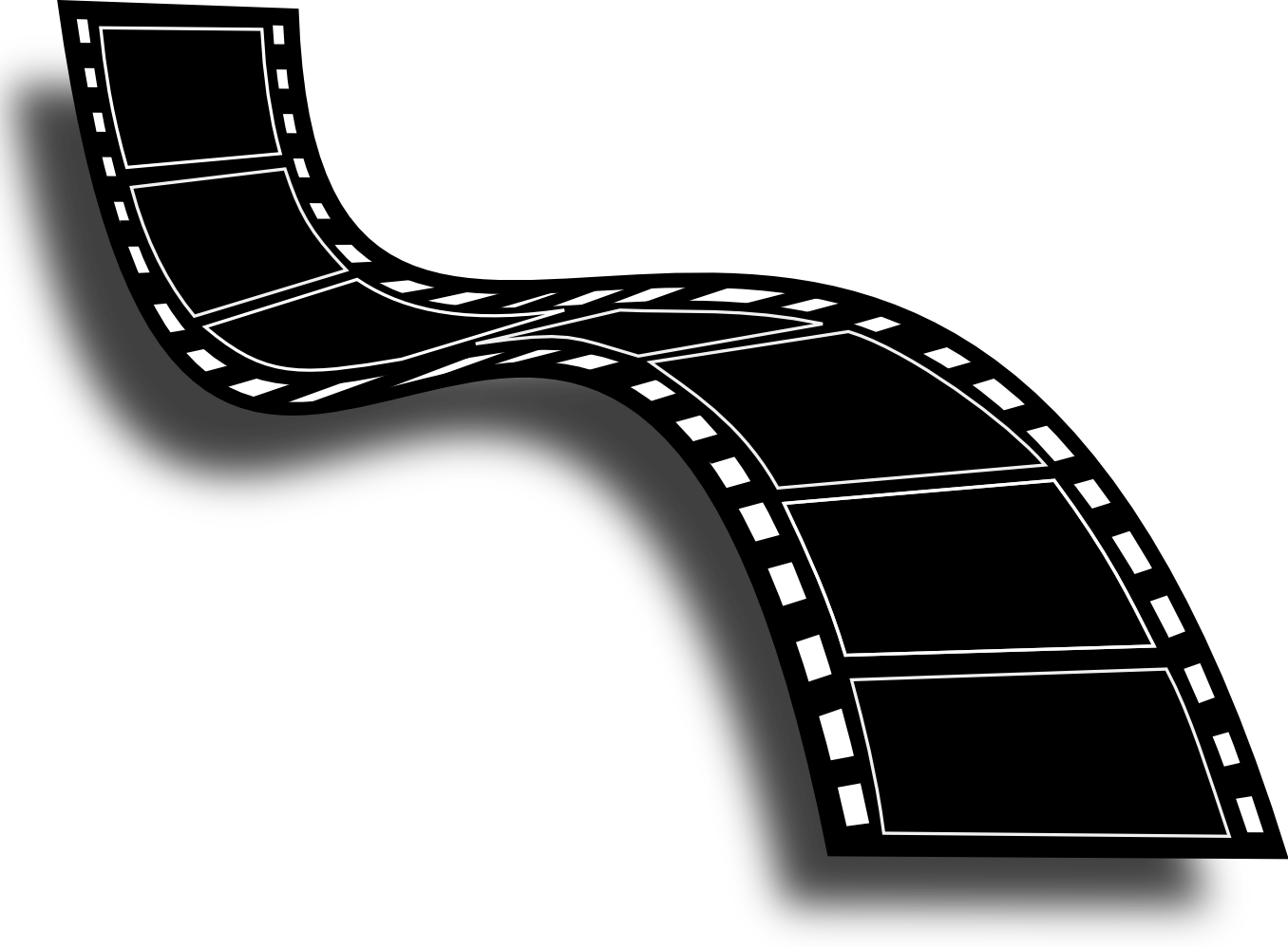 Strip Clipart Film Producer - Film Strip (1356x998), Png Download