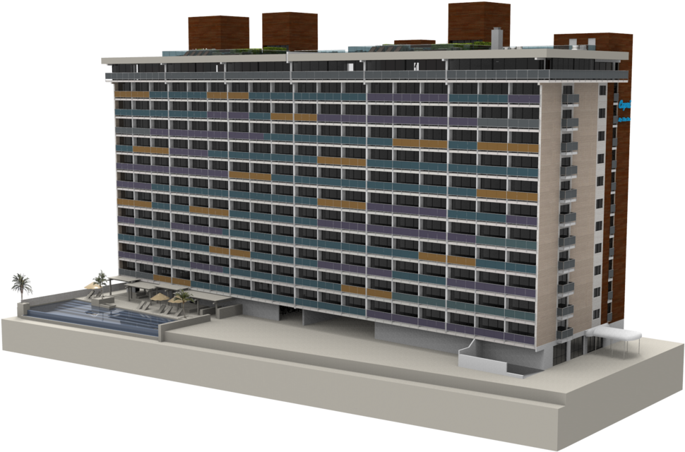 Tower Block (1000x855), Png Download